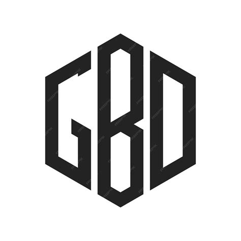 Premium Vector Gbd Logo Design Initial Letter Gbd Monogram Logo Using Hexagon Shape