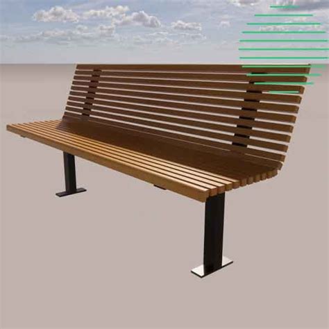 Revit Park Bench Parametric Model Bimshares