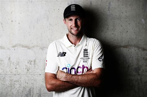 Joe Root Smiles During A Portrait Session