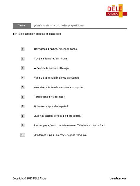 Con a o sin a Uso de las preposiciones Gramática