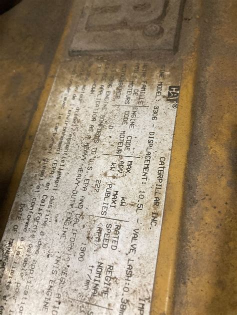 72e2b015sb Cat 3306 Engine Assembly For Sale