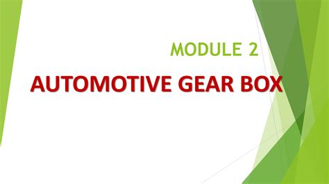 SOLUTION Module 2 Part 8 Trans Axles Studypool