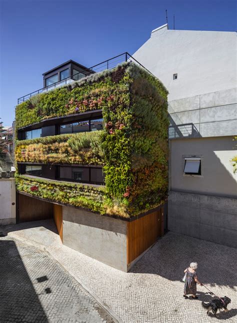Una Casa Ecosostenibile Ricoperta Di Piante In Portogallo