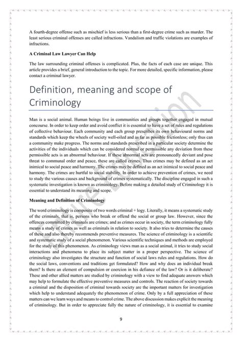 Css Criminology Notes Pdf
