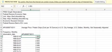 Use Fred Economic Data In Excel Access And Analysis Made Easy Office