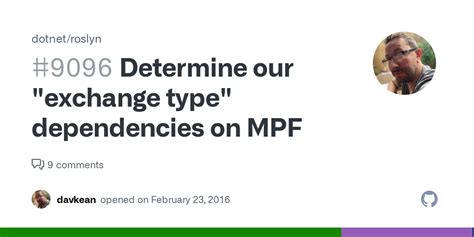 Determine Our Exchange Type Dependencies On Mpf Issue