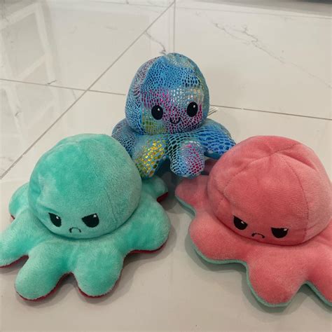 Reverse Octopus Plush Set Of 3 Depop