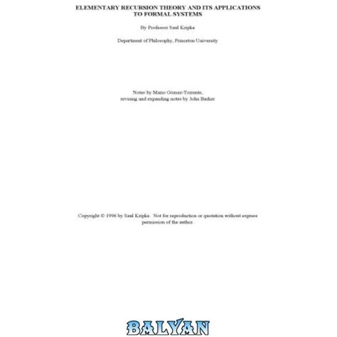 خرید و قیمت دانلود کتاب Elementary Recursion Theory And Its