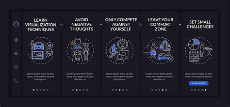 Self Control Techniques Onboarding Vector Template Learning Ui Design Vector Learning Ui