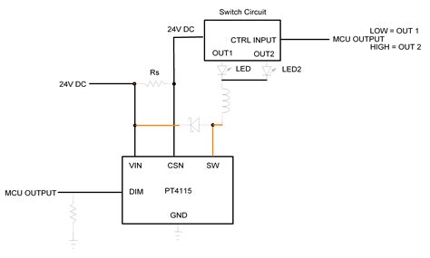 Switches How To Electronically Switch The Output Of An Led Driver