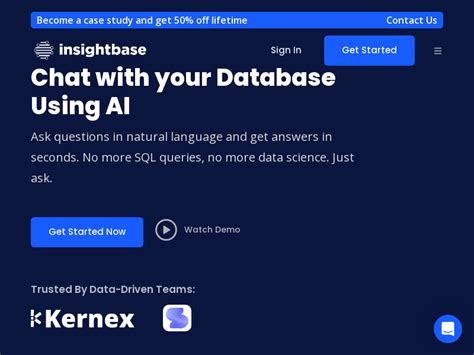 Insightbaseai 用ai与数据库交互的智能数据洞察