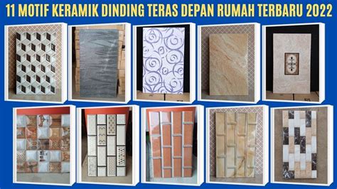 11 Motif Keramik Dinding Teras Depan Rumah Minimalis Terbaru 2023 YouTube