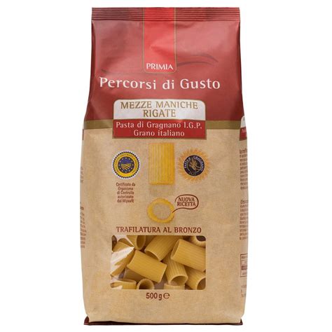 PASTA DI GRAGNANO IGP MEZZE MANICHE RIGATE PERCORSI DI GUSTO PRIMIA