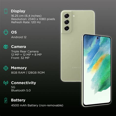 Buy Samsung Galaxy S21 Fe 5g 8gb Ram 128gb Olive Online Croma