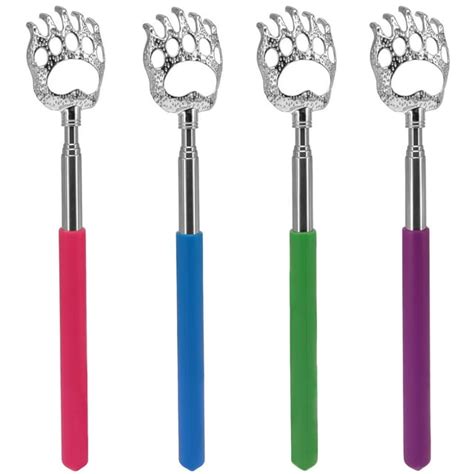 4 Pack Yeebline Portable And Extendable Back Scratcher Telescopic Metal