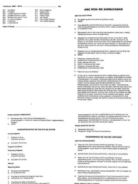 Misa Ng Sambayanan Pdf