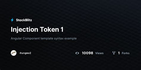 Injection Token 1 StackBlitz
