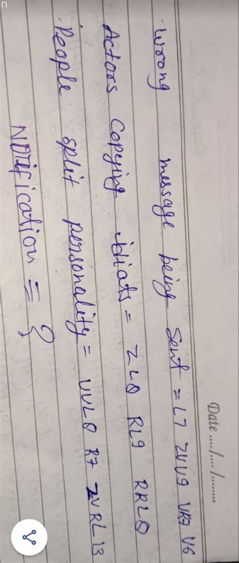 Decoding The Notification Code Given The Following Coded Messages Wron