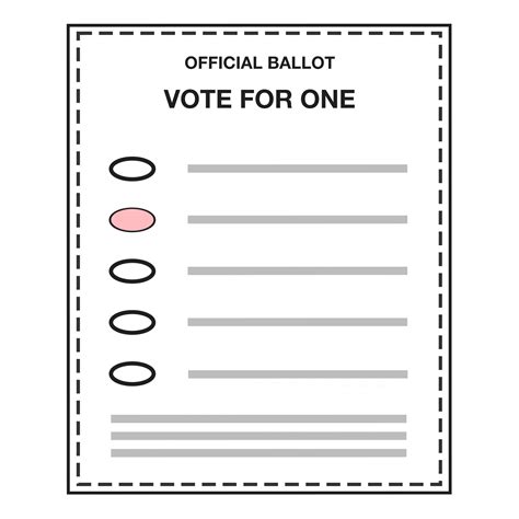 Free Editable Voting Ballot Template Free Printables