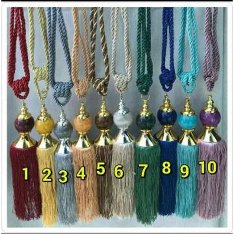 Jual Tali Gorden Pengikat Gorden Tasel Gorden Cantik Shopee Indonesia