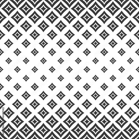 Seamless Monochrome Angular Curved Square Pattern Stock Vector Adobe Stock