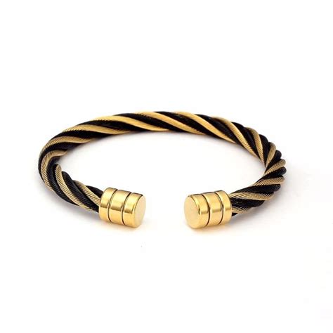 Mcllroy Bangle Men Women Cuff Love Bracelets Bangles Open Stainless Steel Titanium Gold Bangle