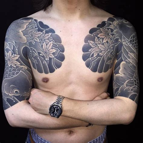 Koi Fish Themed Japanese Style Half Sleeves