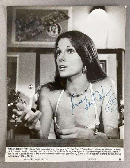 Signed Susan Saint James Photograph Matthew Bullock Auctioneers
