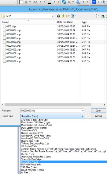 How To Open Label And Theme A Shp File With Microstation V8i