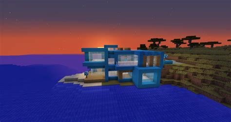 Modern Concrete House Minecraft Project
