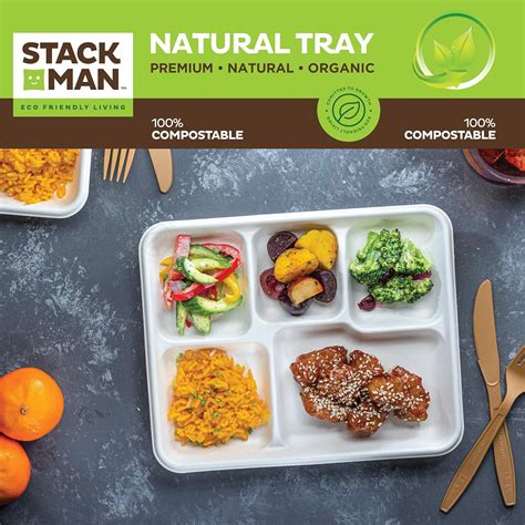 Buy Compostable Inch Paper Plates Pack Heavy Dut Natural Disposable Bagasse Plate