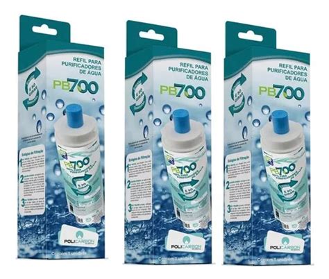 3 Filtro Refil Vela Masterfrio Purificador Rotulo Azul 22 5m