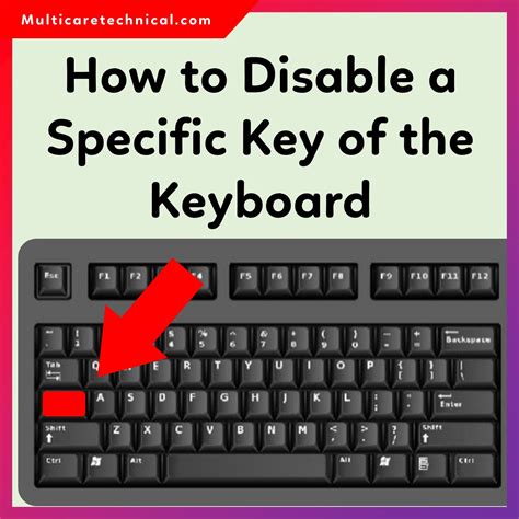 How To Disable A Specific Key Of The Keyboard