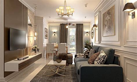 Living Room Design With Grey Sofa