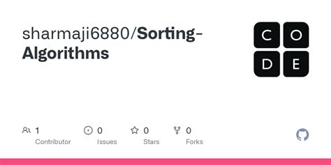 GitHub Sharmaji6880 Sorting Algorithms