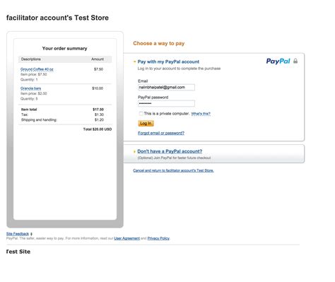 Paypal Order Summary Using Rest Api Curl Or Php Stack Overflow