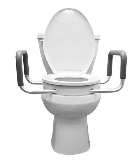 Siège De Toilette Standard Surélevé 2 Ou 4 Avec Appui Bras