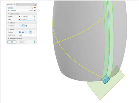 Why Doesnt It Work When I Sweep The Same Sketch Along Another Path It