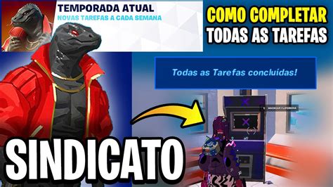 COMO COMPLETAR TODAS AS MISSÕES TEMPORADA ATUAL SINDICATO Fortnite