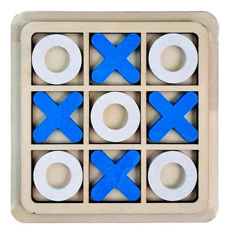 Juego De Mesa Madera Triqui Azul Didactico Interactivo Cuotas sin interés