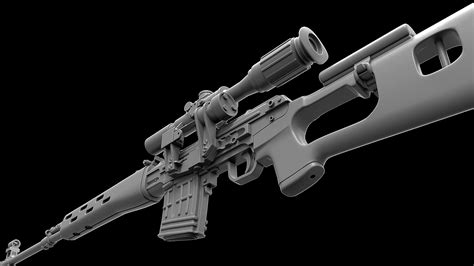 3d Dragunov Svd Model Turbosquid 1966531