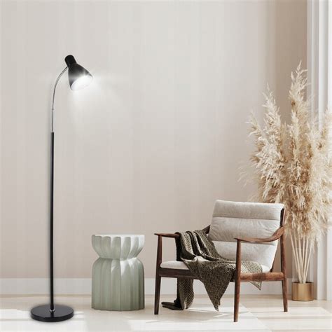 Lampa stojąca podłogowa do salonu czytania nocna regulowana E14 Łódź