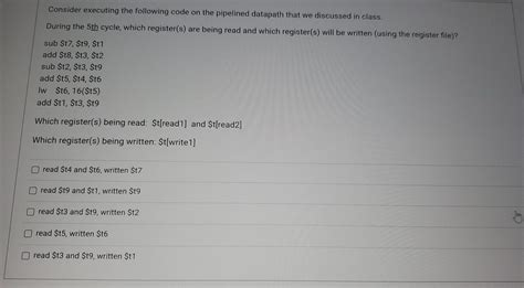 Solved Consider Executing The Following Code On The Chegg