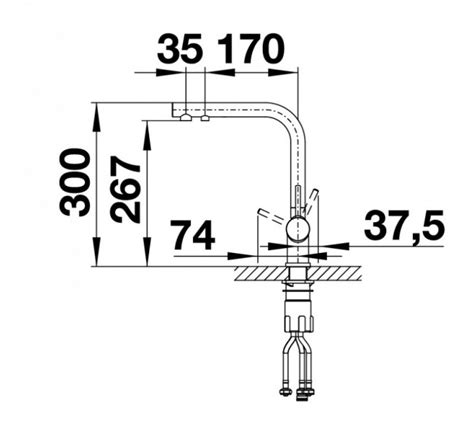 Змішувач кухонний Blanco Fontas Ii 526670 чорний матовий купити в Києві ціна фото відгуки