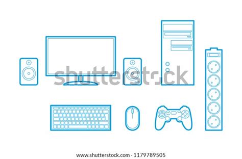 Personal Computer Assembly Vector Stock Vector Royalty Free