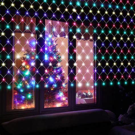 Guirlande Lumineuse Filet Rideau Lumineux 2 X 2m 200 LED LED Rideau