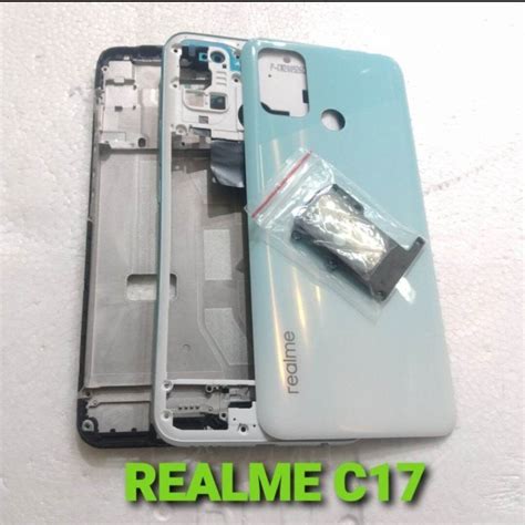 Kesing Housing Casing Fullset Realme C17 Freme Bezel Backdoor