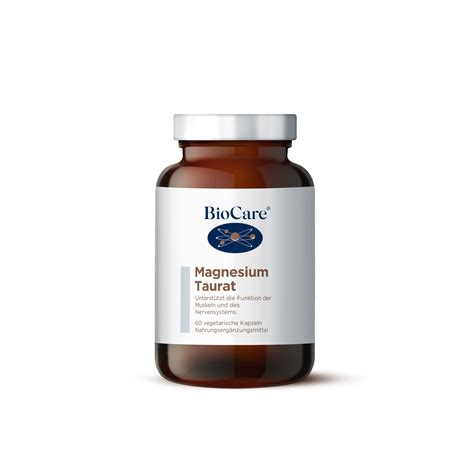 Magnesium Taurat - 60 Kapseln - BioCare Deutschland