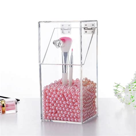 Прозрачный акриловый макияж расположение коробка для хранения простой дизайн прозрачный