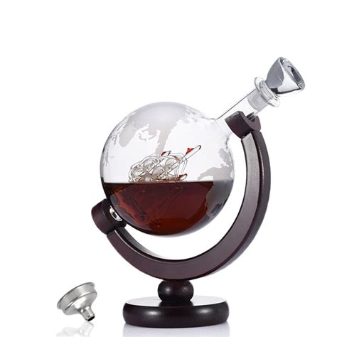 850ml Whiskey Globe Decanter Borosilicate Glass Bo Grandado
